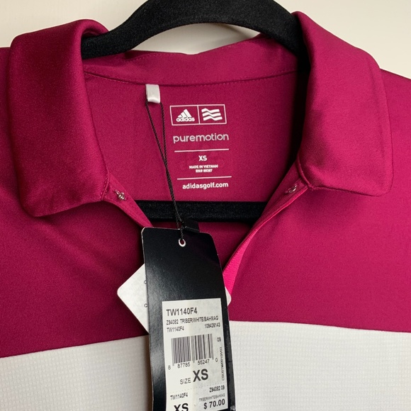 adidas | Tops | Adidas Puremotion Womens Xs Golf Shirt Red White | Poshmark